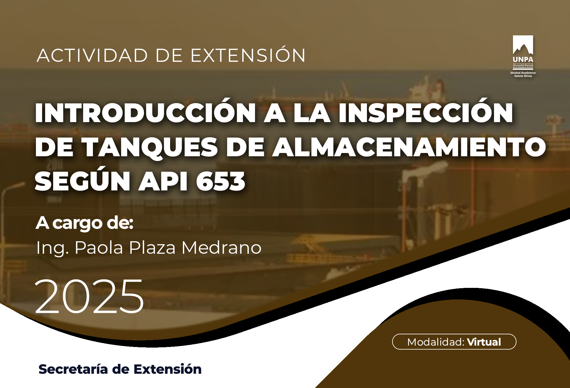 Curso gratuito sobre inspección de tanques de almacenamiento según API ...