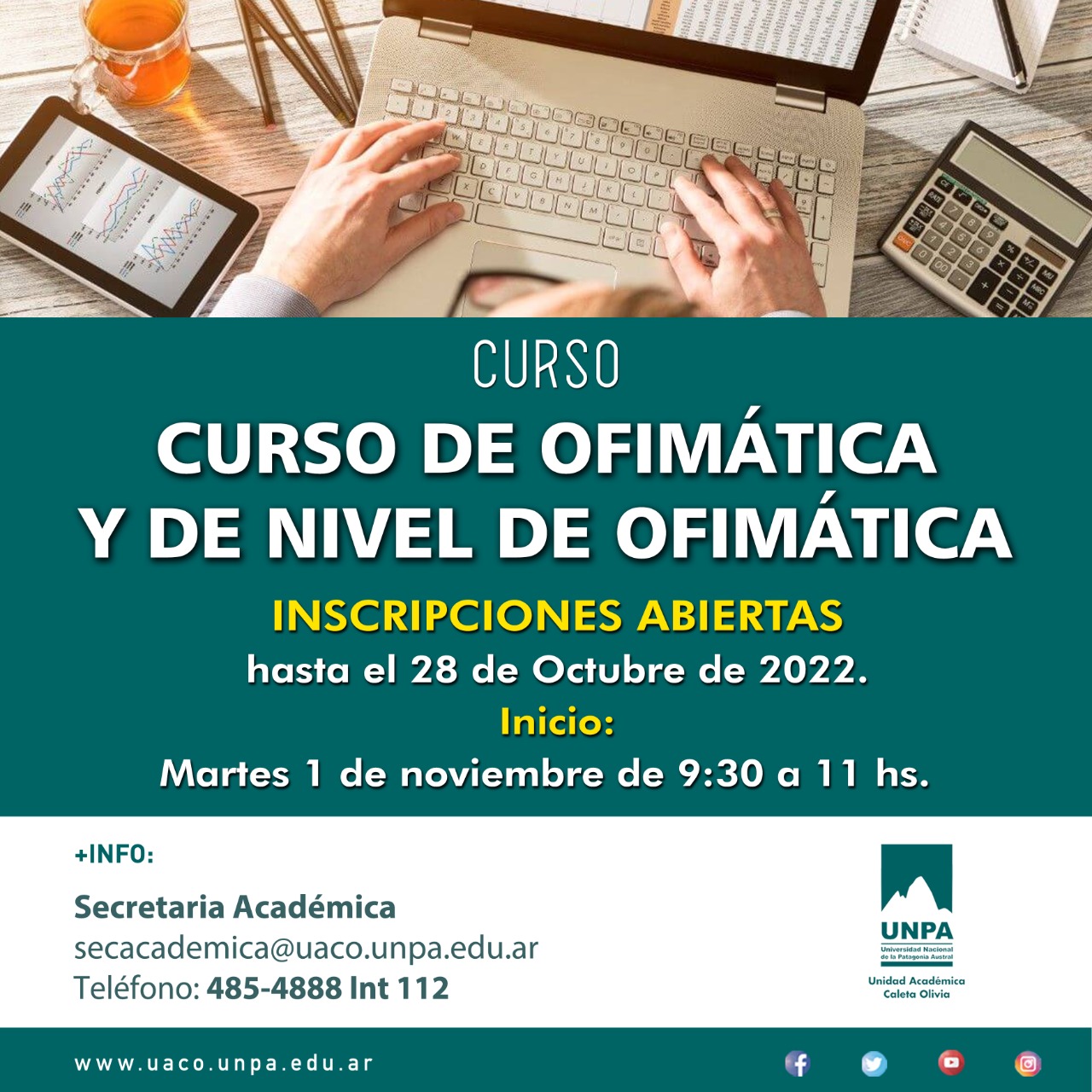 Están abiertas las inscripciones para los cursos de ofimática para ...