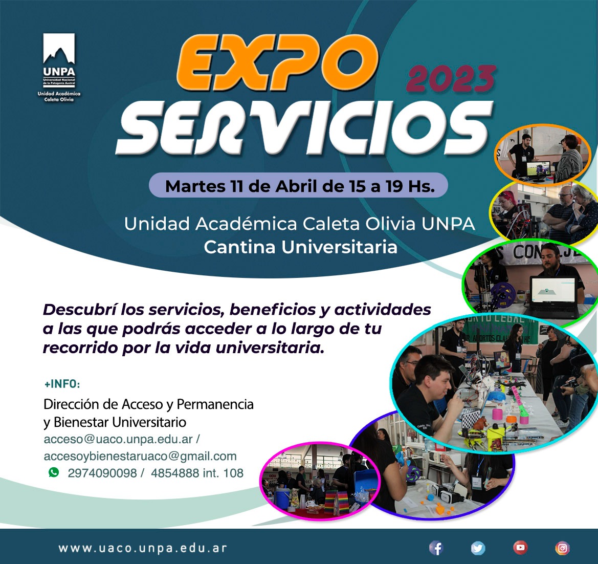 La Unidad Académica Caleta Olivia realizará su EXPO Servicios 2023 ...